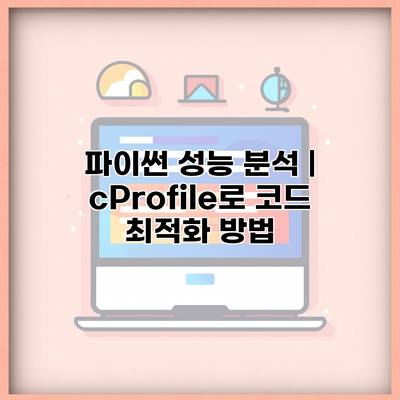 파이썬 성능 분석 | cProfile로 코드 최적화 방법